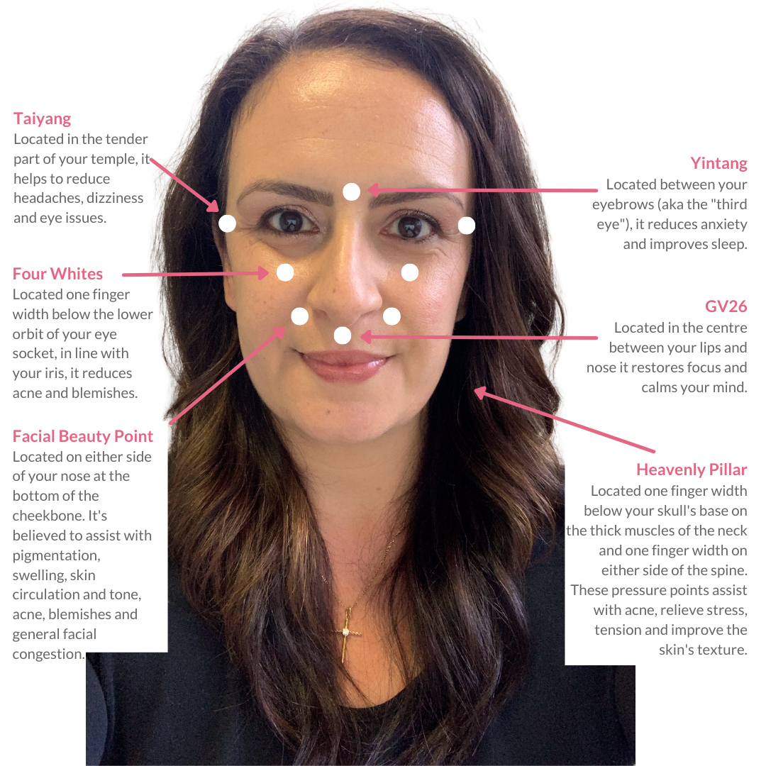 Rose Quartz Interchangeable Double-Head Facial Roller | Pink Hibiscus