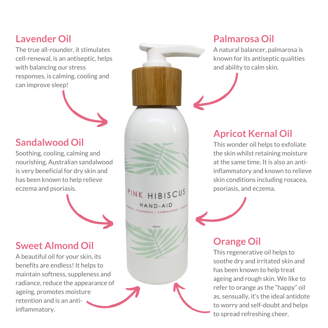 Pink Hibiscus Hand-Aid Healing Hand Balm | Pink Hibiscus